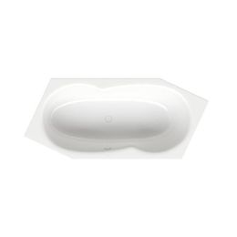 Bette BetteMetric 6-Eck-Badewanne 6841-440 snow, 206x90x45cm, Fu&szlig;ende links, &Uuml;berlauf vorne