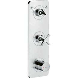 Hansgrohe Axor Citterio E Fertigmontageset 36703000 Unterputz-Thermostatmodul 380x120mm, mit Platte, chrom