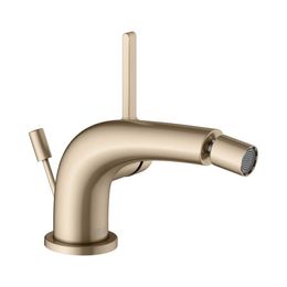 KEUCO Edition 400 Bidetarmatur 51509030000 Ausladung 127mm, mit Ablaufgarnitur, Bronze geb&uuml;rstet