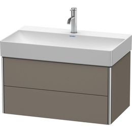 Duravit XSquare Waschtisch-Unterschrank XS416209090 78,4x39,7x46cm, 2 Schubk&auml;sten, Flannel Grey seidenmatt