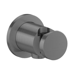 Hansgrohe AXOR One Portereinheit 48780340 rund, G 1/2, integrierte Brausehaltefunktion, brushed black chrome
