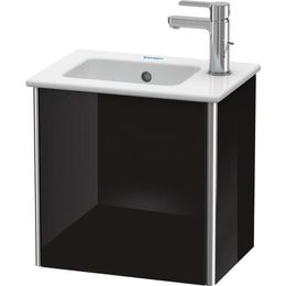 Duravit XSquare Waschtisch-Unterschrank XS4170R4040 58,4x49,1x39cm, T&uuml;r rechts, schwarz hochglanz