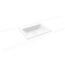 Kaldewei Cono Einbauwaschtisch 901606013001 3080 60x50x1,4cm, weiss Perl-Effekt, 1 Hahnloch
