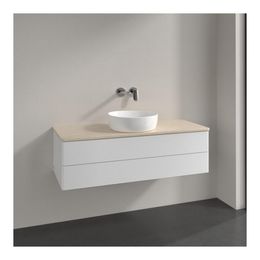 Villeroy & Boch Villeroy und Boch Antao Waschtisch-Unterschrank K21113GF 120x36x50cm, Waschbeckenplattenfarbe botticino, glossy white lacquer