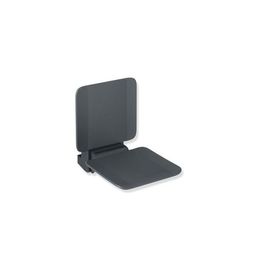 HEWI System 900 Einh&auml;ngesitz 900.51.10660AF 350 x 443 x 526 mm, Edelstahl pulverbeschichtet anthrazit matt, matt anthraziter Kunststoff