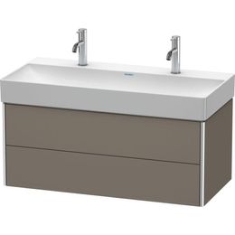 Duravit XSquare Waschtisch-Unterschrank XS416309090 98,4x39,7x46cm, 2 Schubk&auml;sten, Flannel Grey seidenmatt