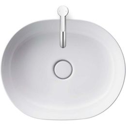 Duravit Luv Aufsatz-Waschtisch 0379500000 50x35cm, geschliffen, ohne &Uuml;berlauf, ohne Hahnlochbank, wei&szlig;