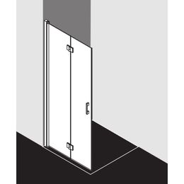 Kermi Liga Pendel-Faltt&uuml;r LI2YL08020VPK 80x200cm, silber hochglanz, ESG klar Clean, links