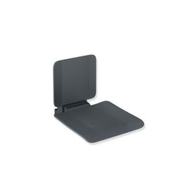 HEWI System 900 Einh&auml;ngesitz 900.51.10860AF 450 x 443 x 637 mm, Edelstahl pulverbeschichtet anthrazit matt, matt anthraziter Kunststoff