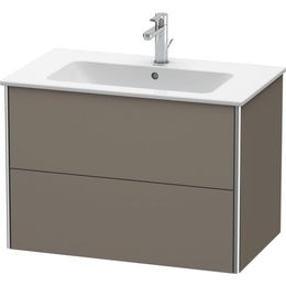 Duravit XSquare Waschtisch-Unterschrank XS417209090 81x56x47,8cm, 2 Schubk&auml;sten, Flannel Grey seidenmatt