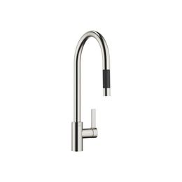 Dornbracht Tara Ultra Sp&uuml;ltisch-Einhebelmischer 33870875-06 herausziehbar, mit Brausefunktion, Ausladung 240 mm, platin matt