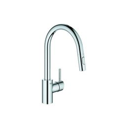 Grohe Concetto Sp&uuml;ltisch-Einhebelmischer 31483002 chrom, schwenkbarer Rohrauslauf, herausziehbare Dual-Sp&uuml;lbrause