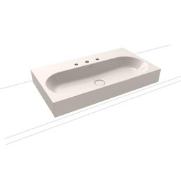 Kaldewei Centro Aufsatzwaschtisch 903106033231 3058, 90x50x12cm, pergamon Perl-Effekt, ohne &Uuml;berlauf, 3 Hahnl&ouml;cher