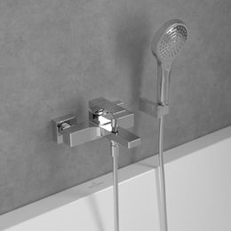 Villeroy & Boch Villeroy und Boch Einhebel-Badewannenarmatur TVT12500100061 Architectura Square 210x101x198mm Chrom
