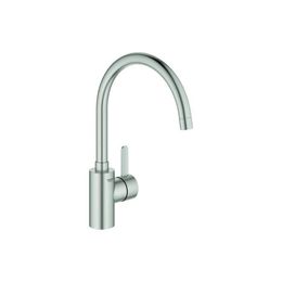 Grohe Eurosmart Cosmopolitan Spültisch-Einhebelmischer 32843DC2 supersteel, schwenkbarer Rohrauslauf, innenliegende Wasserführung