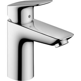 Hansgrohe Logis 100 Waschtisch Armatur 71102000 CoolStart, chrom, Zugstangen Ablaufgarnitur
