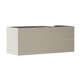 Hansgrohe Xevolos E Waschtischunterschrank 54240390 1370x555x550mm, 4 Schubladen, rechts, sandbeige matt, bronze Struktur