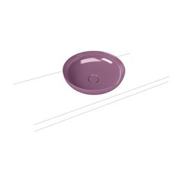 Kaldewei Miena Waschtisch-Schale 909406003680 3181, &Oslash; 38 cm, Sweet Love, Perl-Effekt, ohne &Uuml;berlauf, ohne Hahnloch, Schallschutz