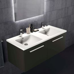 Ideal Standard i.life B M&ouml;beldoppelwaschtisch-Unterschrank T5277NV 120x50,5x44cm, 2 Ausz&uuml;ge, carbongrau matt
