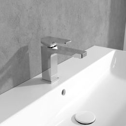 Villeroy & Boch Villeroy und Boch Architectura Square Waschtischarmatur TVW12500400061 ohne Ablaufgarnitur, chrom