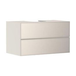 Hansgrohe Xevolos E Waschtischunterschrank 54191790 980x555x550mm, 2 Schubladen, sandbeige matt, sandbeige metallic