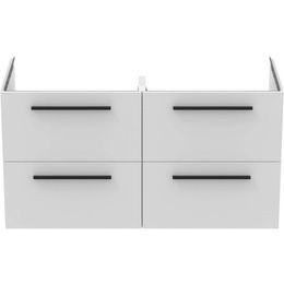 Ideal Standard i.life B M&ouml;beldoppelwaschtisch-Unterschrank T5278DU 120x50,5x63cm, 4 Ausz&uuml;ge, wei&szlig; matt