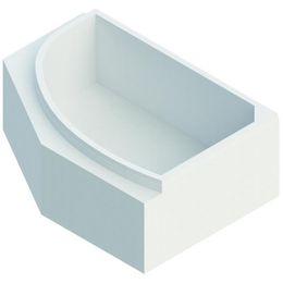 Schedel Hoesch Parana Wannentr&auml;ger SW14306A 150x100cm, rechts, mit Ablage, 5-eckig, H&ouml;he 57cm