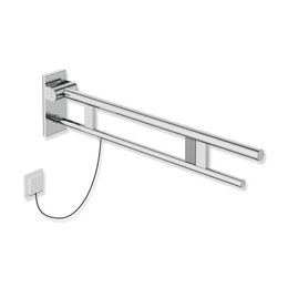 HEWI System 900 St&uuml;tzklappgriff 900.50.15640 Ausladung 850 mm, Edelstahl verchromt, rechts