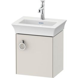 Duravit White Tulip Waschtisch-Unterschrank WT4250R3939 38,4 x 29,8 cm, Nordic Wei&szlig; Seidenmatt, wandh&auml;ngend, 1 T&uuml;re mit Griff, rechts