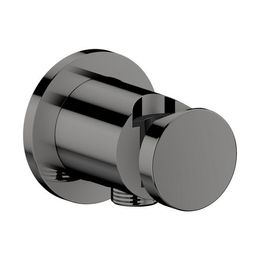 Hansgrohe AXOR One Portereinheit 48780330 rund, G 1/2, integrierte Brausehaltefunktion, polished black chrome