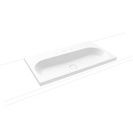 Kaldewei Centro Aufsatzwaschtisch 902906033001 3056, 90x50x4cm, weiss, Perl-Effekt, 3 Hahnl&ouml;cher