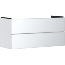 Hansgrohe Xevolos E Waschtischunterschrank 54184320 1180x555x475mm, 2 Schubladen, mattwei&szlig;, wei&szlig; metallic