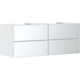 Hansgrohe Xevolos E Waschtischunterschrank 54196320 1370x555x550mm, 4 Schubladen, mattweiß, weiß metallic