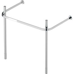 Duravit Happy D.2 Metallkonsole 0030771000 f&uuml;r Waschtisch, h&ouml;henverstellbar + 5 cm, chrom