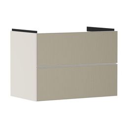 Hansgrohe Xevolos E Waschtischunterschrank 54179390 780x555x475mm, 2 Schubladen, sandbeige matt, bronze Struktur