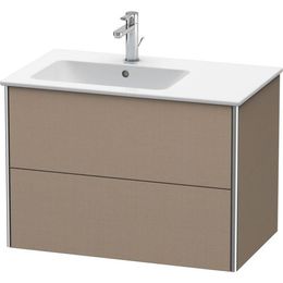 Duravit XSquare Waschtisch-Unterschrank XS417607575 81x56x47,8cm, 2 Schubk&auml;sten, Becken links, Leinen