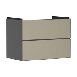 Hansgrohe Xevolos E Waschtischunterschrank 54180390 780x555x475mm, 2 Schubladen, schiefergrau matt, bronze Struktur