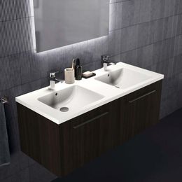 Ideal Standard i.life B M&ouml;beldoppelwaschtisch-Unterschrank T5277NW 120x50,5x44cm, 2 Ausz&uuml;ge, coffee oak