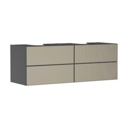 Hansgrohe Xevolos E Waschtischunterschrank 54201390 1570x555x550mm, 4 Schubladen, schiefergrau matt, bronze Struktur