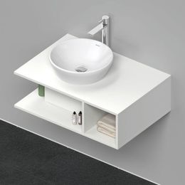 Duravit D-Neo Waschtisch-Unterschrank DE492801818 80 x 55 cm, Wei&szlig; Matt, wandh&auml;ngend, 1 Fach, 1 Konsolenplatte