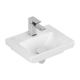 Villeroy & Boch Villeroy und Boch Subway 3.0 Handwaschbecken 43703801 37x30,5cm, mit Hahnloch/ohne &Uuml;berlauf, wei&szlig;