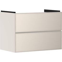 Hansgrohe Xevolos E Waschtischunterschrank 54179790 780x555x475mm, 2 Schubladen, sandbeige matt, sandbeige metallic