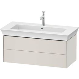 Duravit White Tulip Waschtisch-Unterschrank WT434203939 98,4 x 45,8 cm, Nordic Wei&szlig; Seidenmatt, wandh&auml;ngend, 2 Schubk&auml;sten