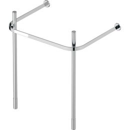 Duravit Happy D.2 Metallkonsole 0030781000 f&uuml;r Waschtisch, h&ouml;henverstellbar + 5 cm, chrom