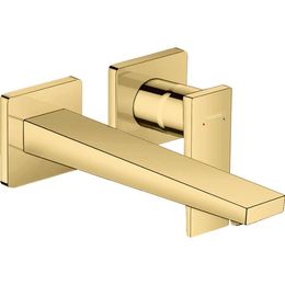 Hansgrohe Metropol Fertigmontageset 32526990 Unterputz-Waschtisch-Einhebelmischer, Ausladung 225 mm, polished gold optic