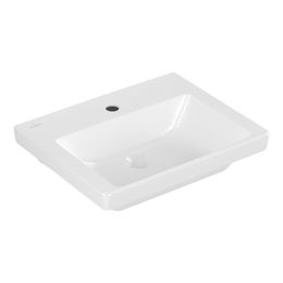 Villeroy & Boch Villeroy und Boch Subway 3.0 Handwaschbecken 43705101 50x40cm, mit Hahnloch/ohne &Uuml;berlauf, wei&szlig;