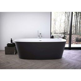 Ideal Standard Dea Badewanne K8721V3 180 x 80 cm, wei&szlig;/schwarz matt, freistehend