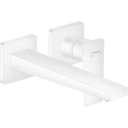 Hansgrohe Metropol Fertigmontageset 32526700 Unterputz-Waschtisch-Einhebelmischer, Ausladung 225 mm, mattwei&szlig;