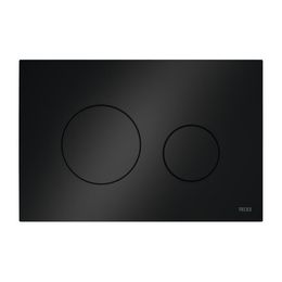 TECE TECEloop WC-Bet&auml;tigungsplatte 9240924 schwarz, Kunststoff, f&uuml;r 2-Mengentechnik