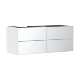 Hansgrohe Xevolos E Waschtischunterschrank 54236320 1370x555x550mm, 4 Schubladen, links, mattweiß, weiß metallic
